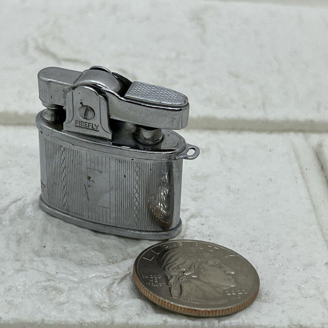 Vintage Firefly Miniature Mini Cigarette Lighter for Keychain Stainless ...