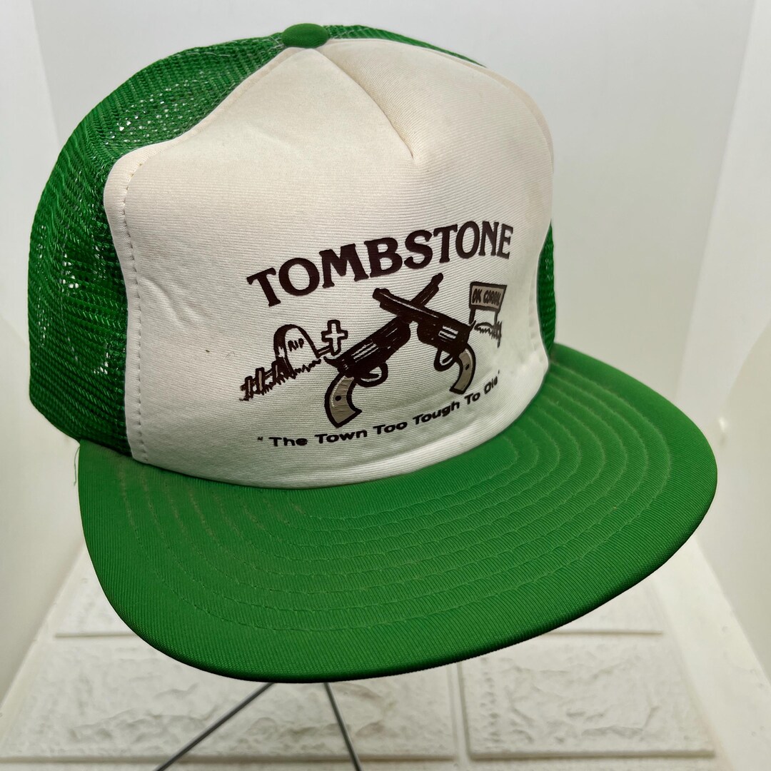 True Vintage Foam & Mesh Trucker Hat ~ Tombstone Souvenir Cap - Etsy