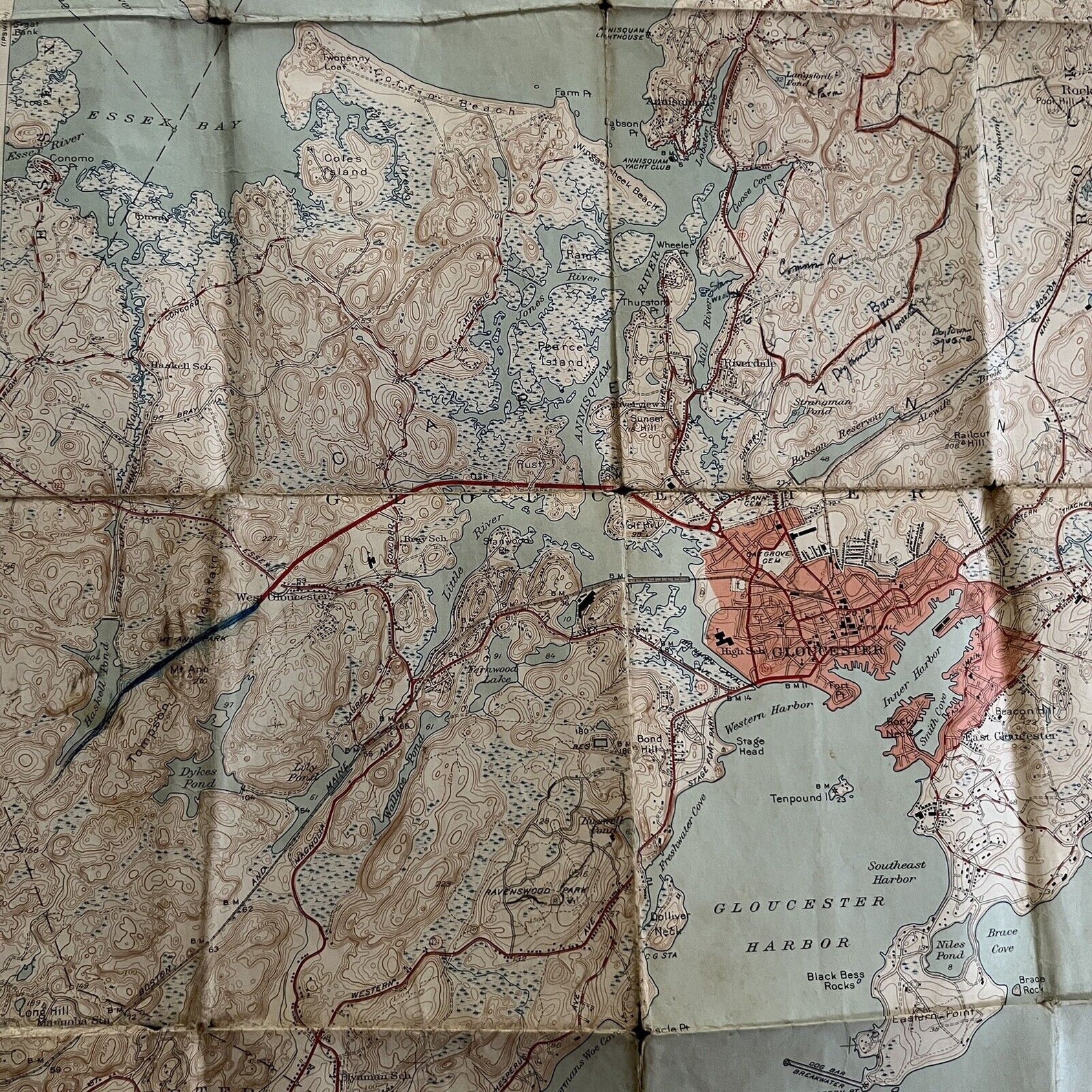 Vintage 1949 Geological Survey Map Massachusetts W. - Etsy