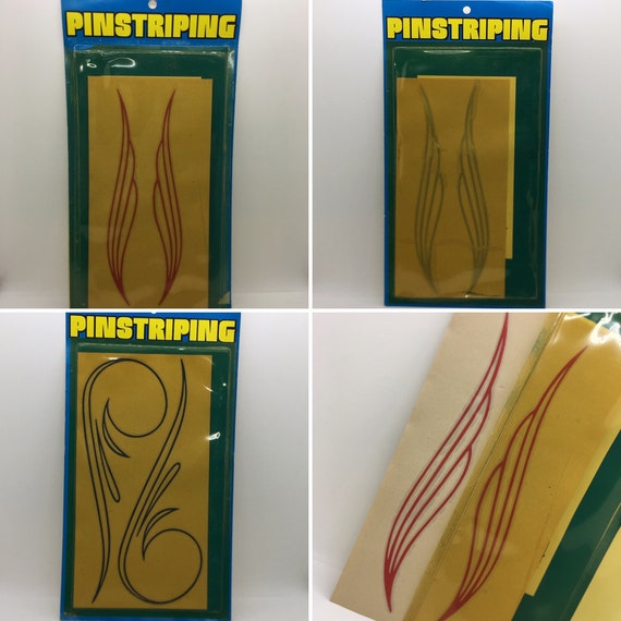 New Vintage Pinstripe Pin Stripe Decals 3 Pkgs Hotrod | Etsy