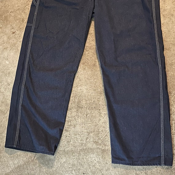 Vintage Sears Tradewear Dark Blue Denim Mens Carpente… - Gem