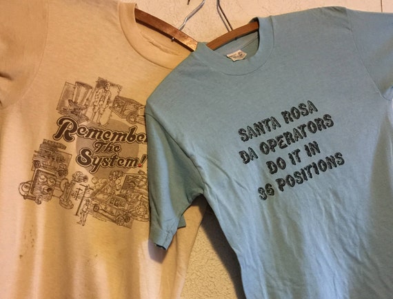 2 Vintage AT&T T-Shirts One Risque Remember the System | Etsy