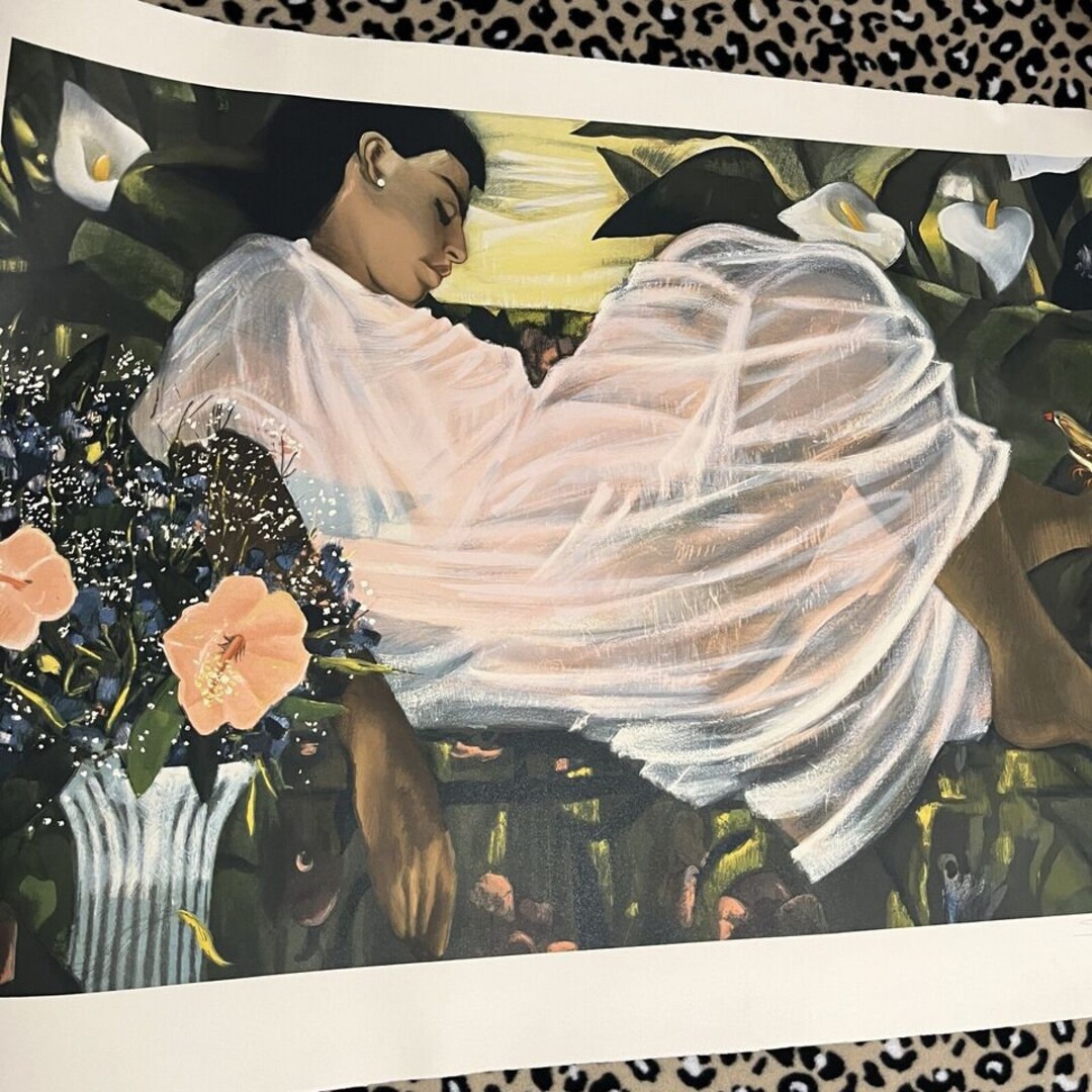 Epreuve d'artiste signée SONYA FE vintage des années 1980 Sleeping With ...