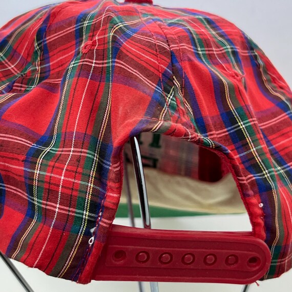 Vintage Harris Ranch Embroidered Red Plaid Hat / Cap … - Gem