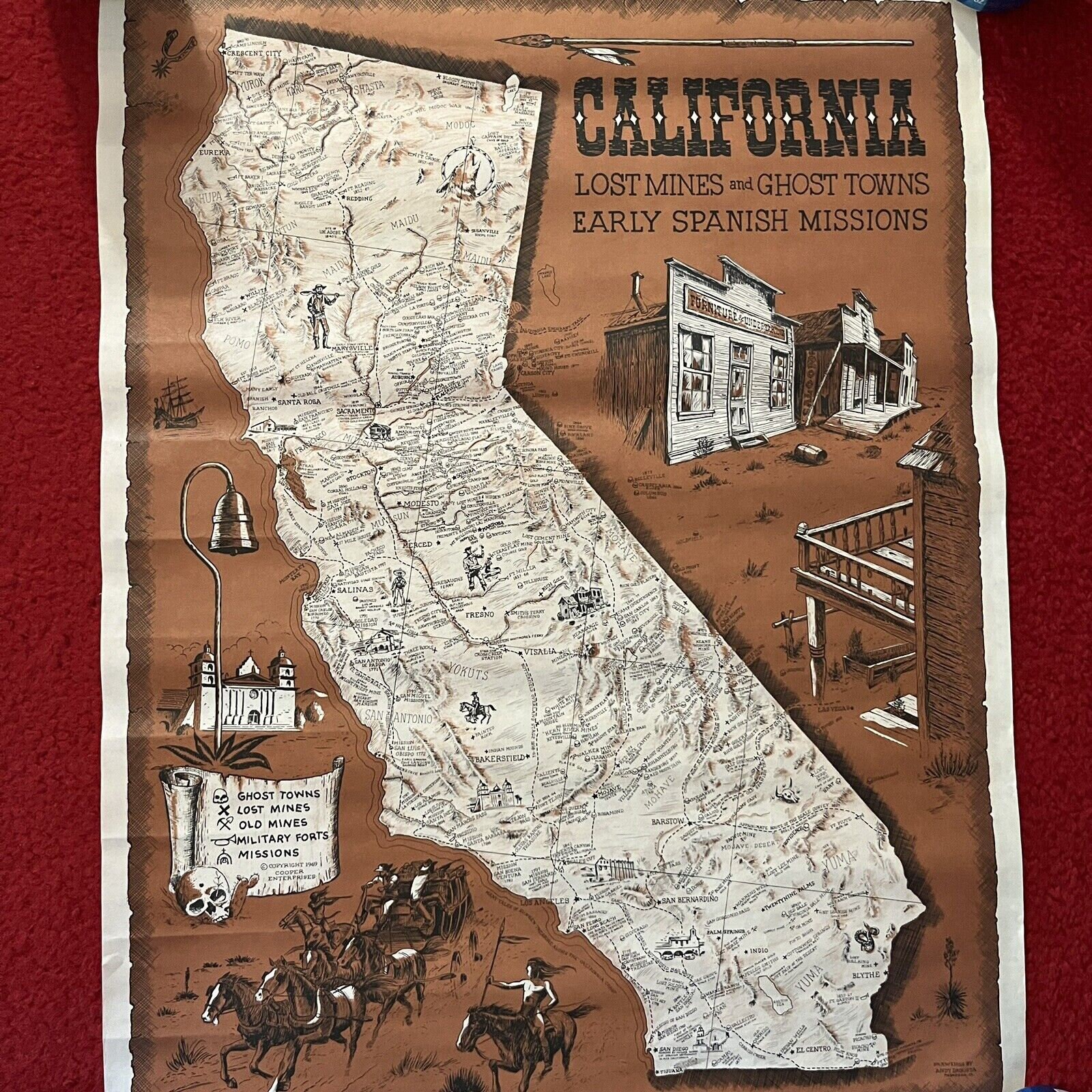California Ghost Towns Map