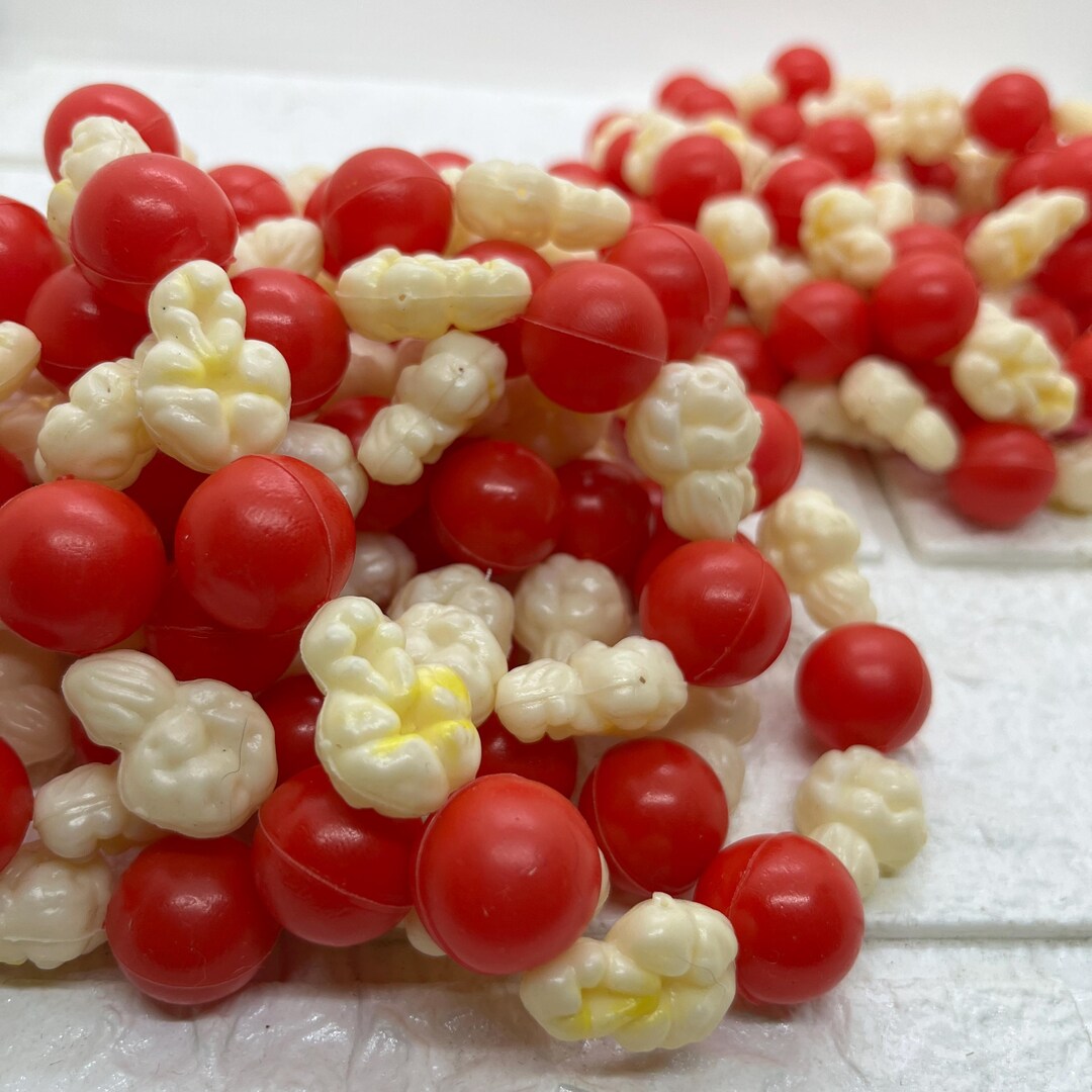 2x Vintage Strands Blow Mold Popcorn & Cranberry Christmas Tree ...