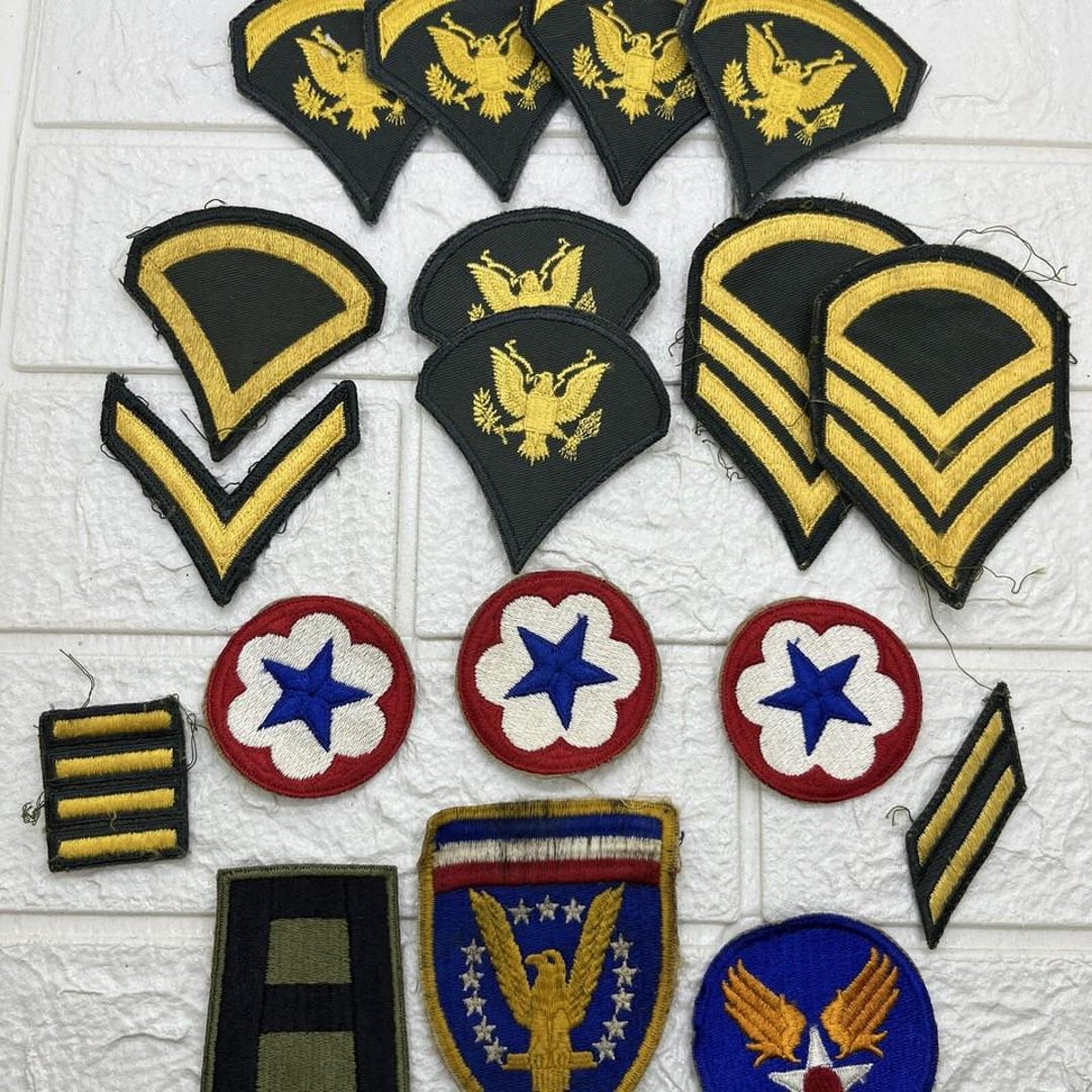US Military Patch Lot Vintage Army/air Force Uniform Patches ...