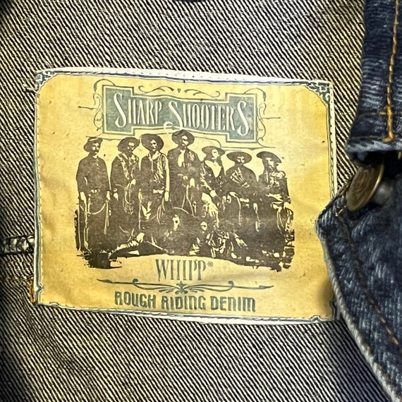 Vintage Sharp Shooters Whipp Dark Denim Western Jacke… - Gem