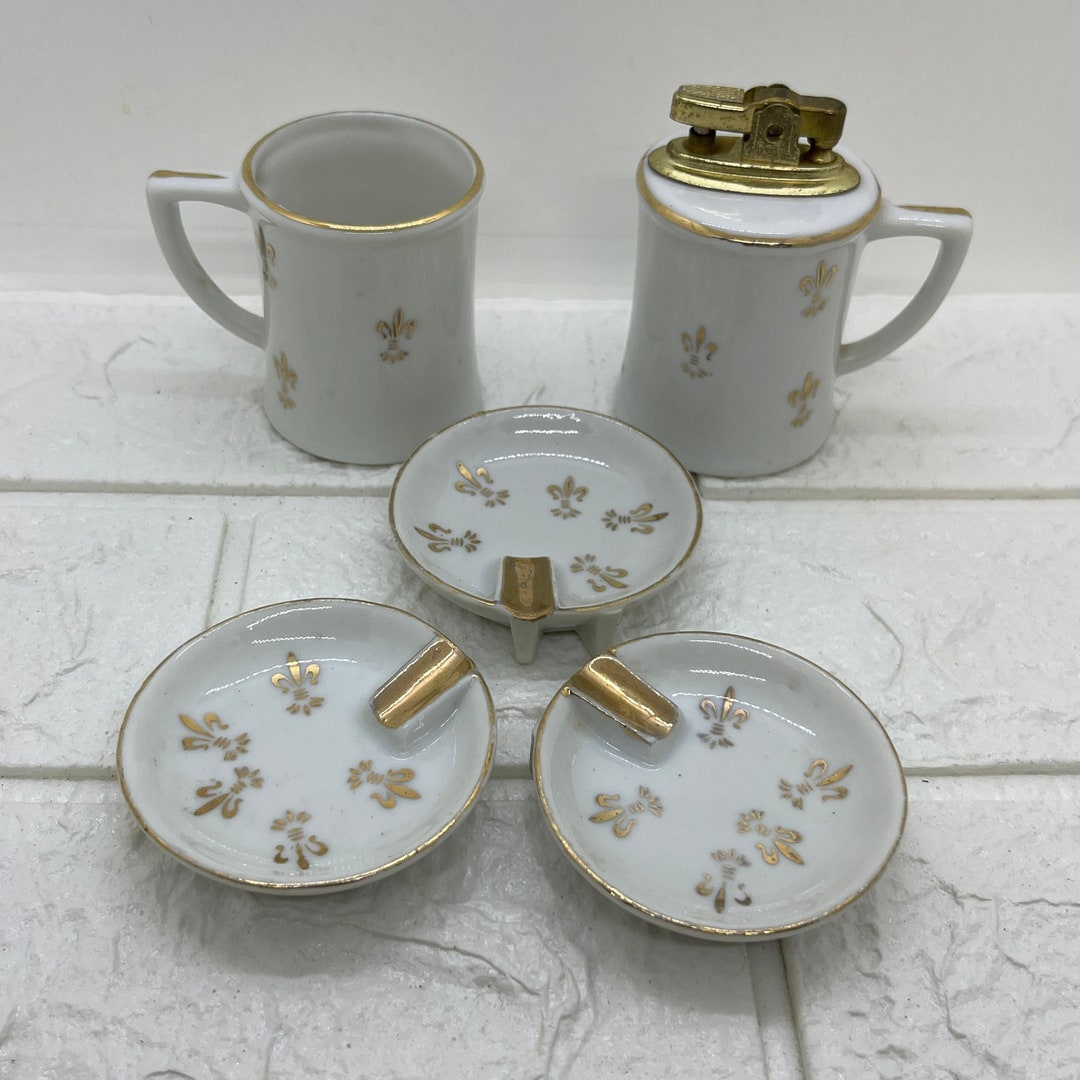 Sonsco Japan Vintage Smoking Set Lighter Cup 3 Personal - Etsy