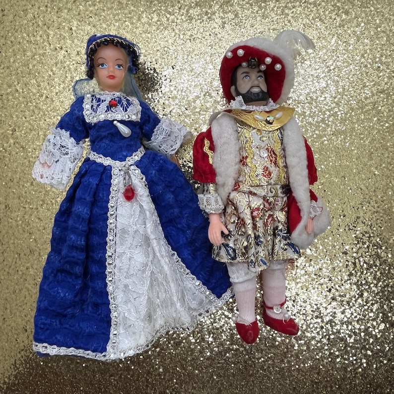 Vintage Henry VIII & 3rd Wife Jane Seymour Plastic/vinyl 7" Rexard ...