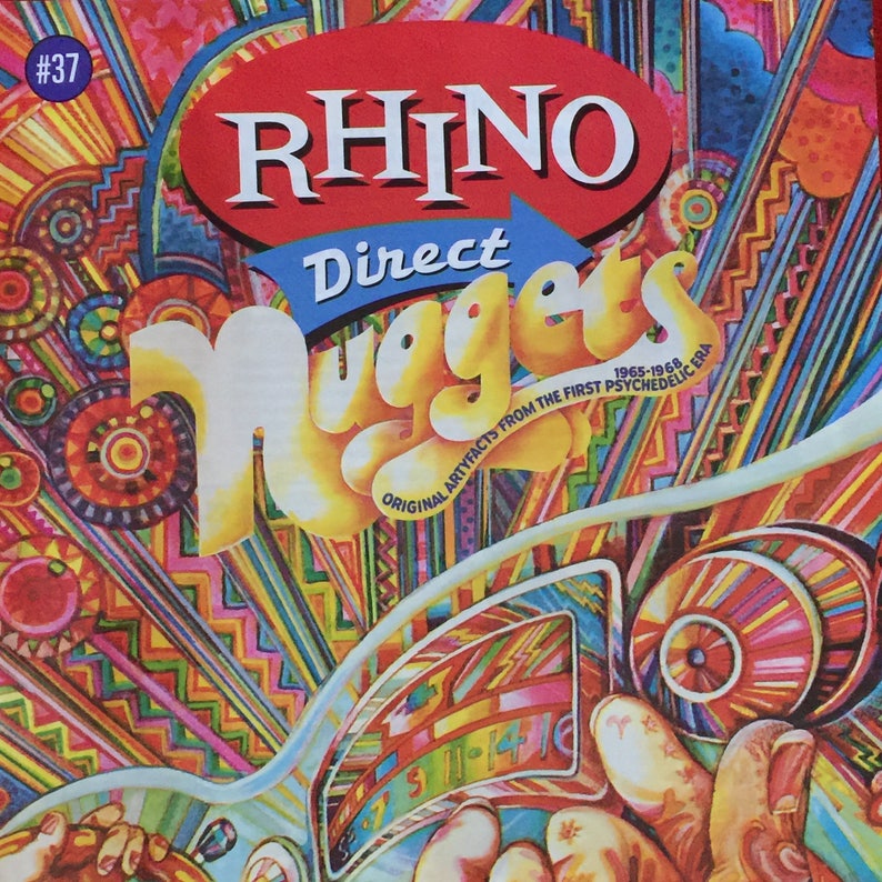 Vintage 1990s Rhino Records Catalog Psychedelic Cover | Etsy