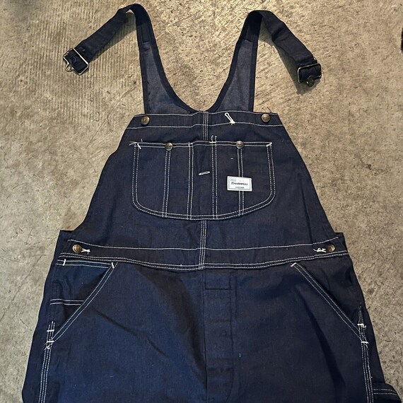 Vintage Sears Tradewear Dark Blue Denim Mens Carpente… - Gem
