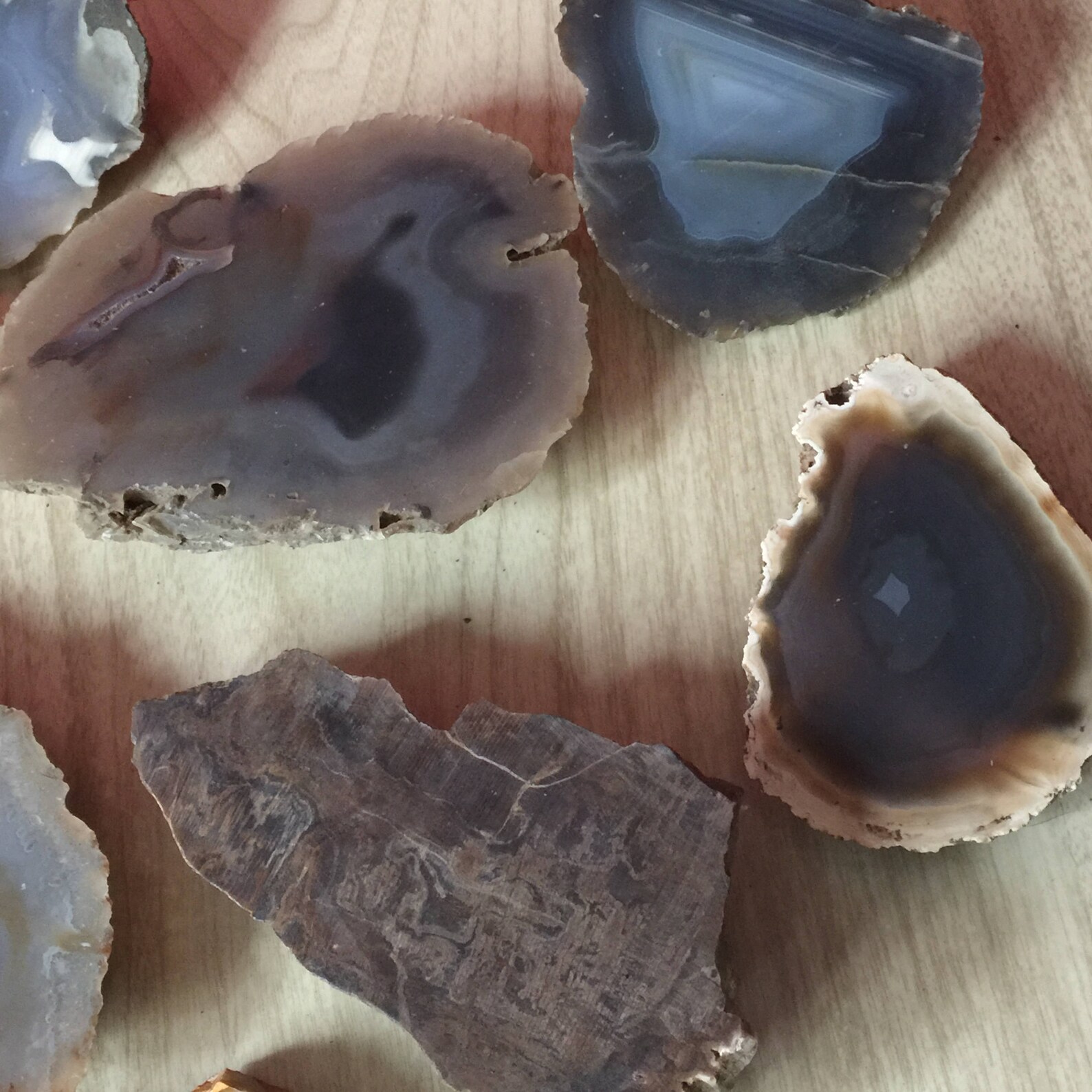 9 Cut Geode Agate Slabs & Pieces ~ Lapidary, Rock ~ Over 8lb Lot - Etsy