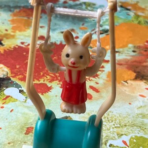 Vintage Push Button Flipping Rabbit Toy - Etsy