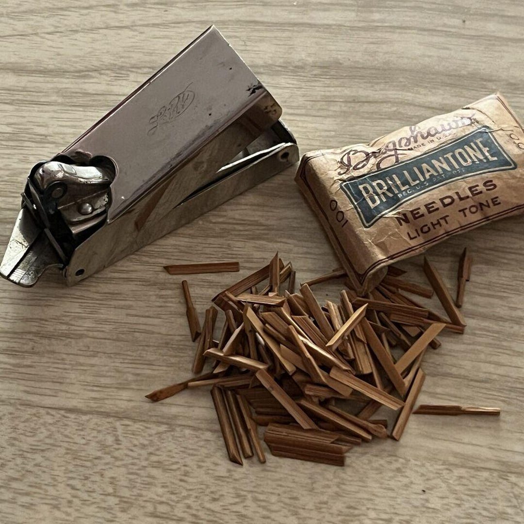 Antique Fiber Bamboo Phonograph Needles L&H Needle Cutter/clipper Tool ...