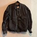 Vintage Land Rover Jacket . 90s Black Denim & Leather Trim Bomber . XL ...