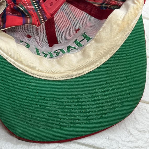 Vintage Harris Ranch Embroidered Red Plaid Hat / Cap … - Gem
