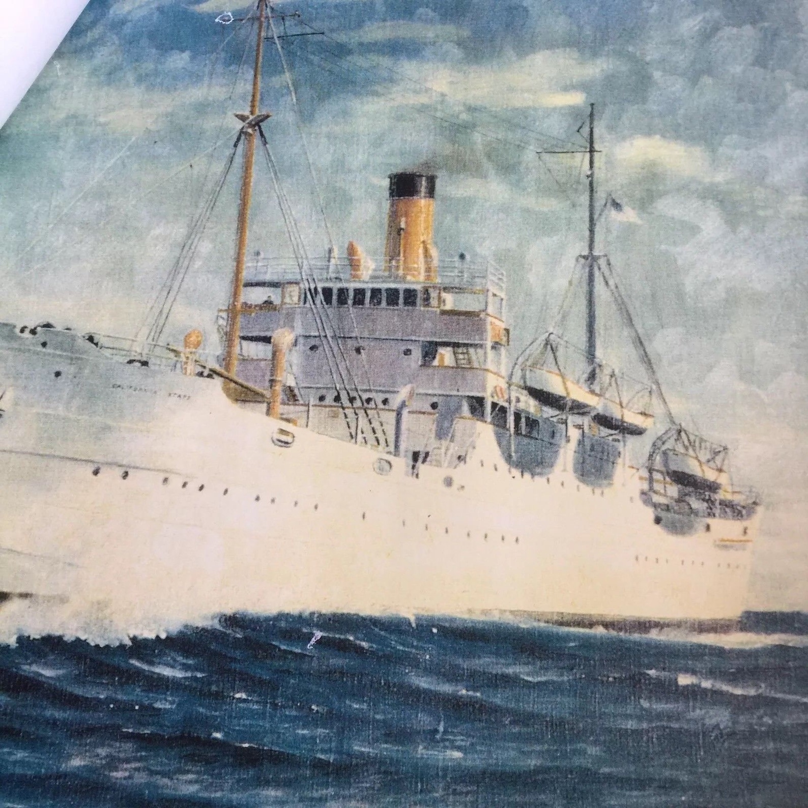 USS California State Ship Art/blueprints/plans Vintage | Etsy