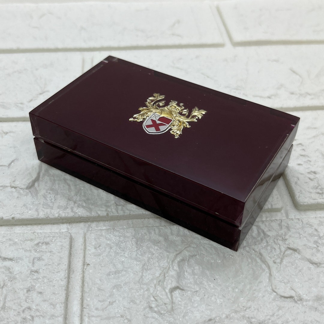 Vintage Lady Elgin Presentation Box, Watch Box, Red Acrylic Velvet ...
