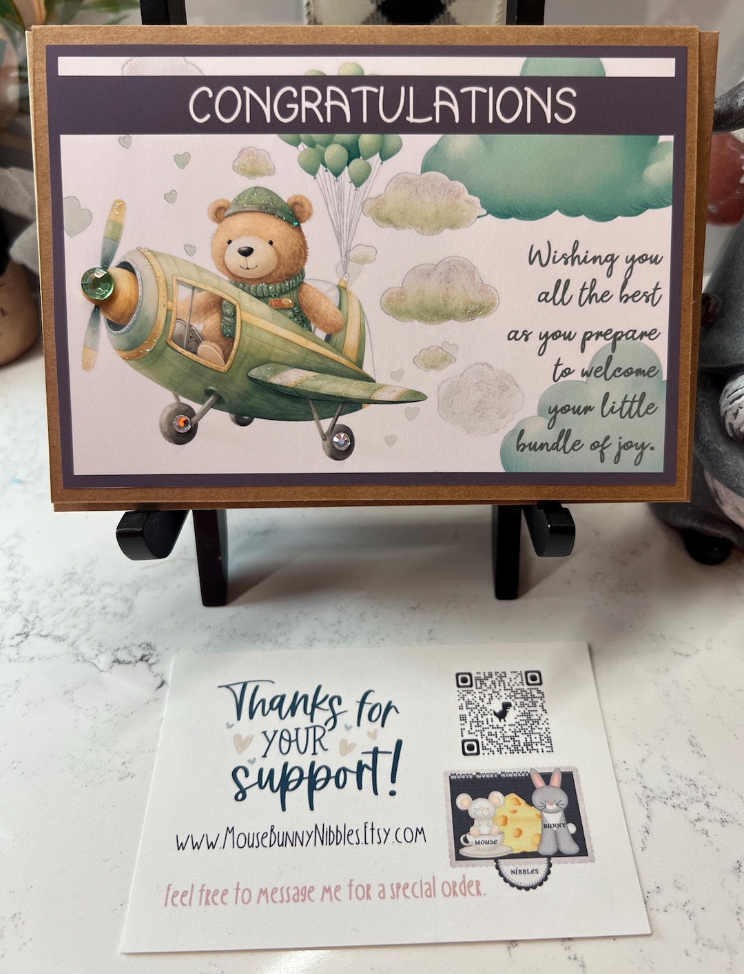 CONGRATULATIONS (welcome New Baby) Card - Digitally Designed, Printed ...