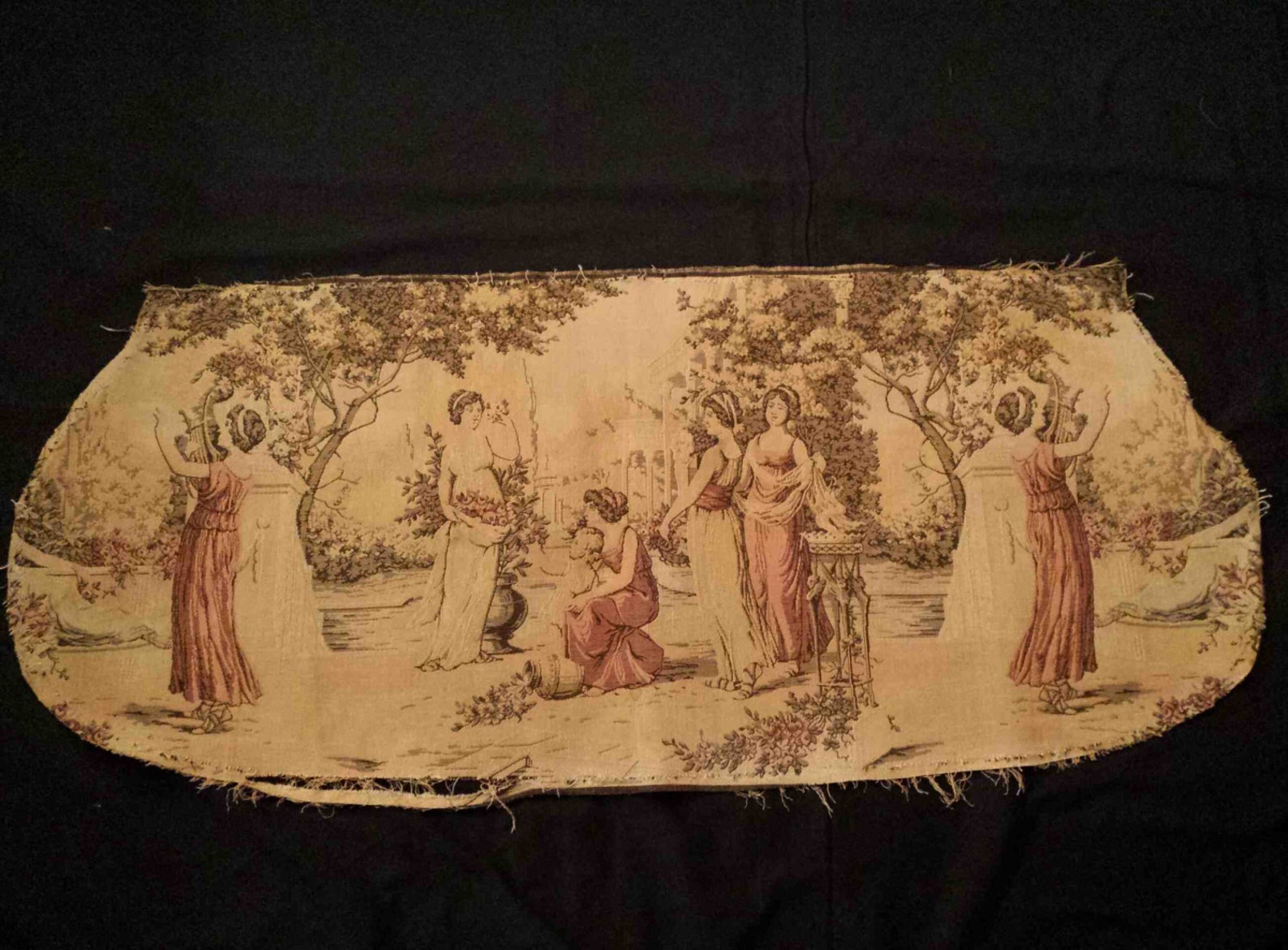 Antique vintage ROMAN GREEK TAPESTRY made in France muses | Etsy
