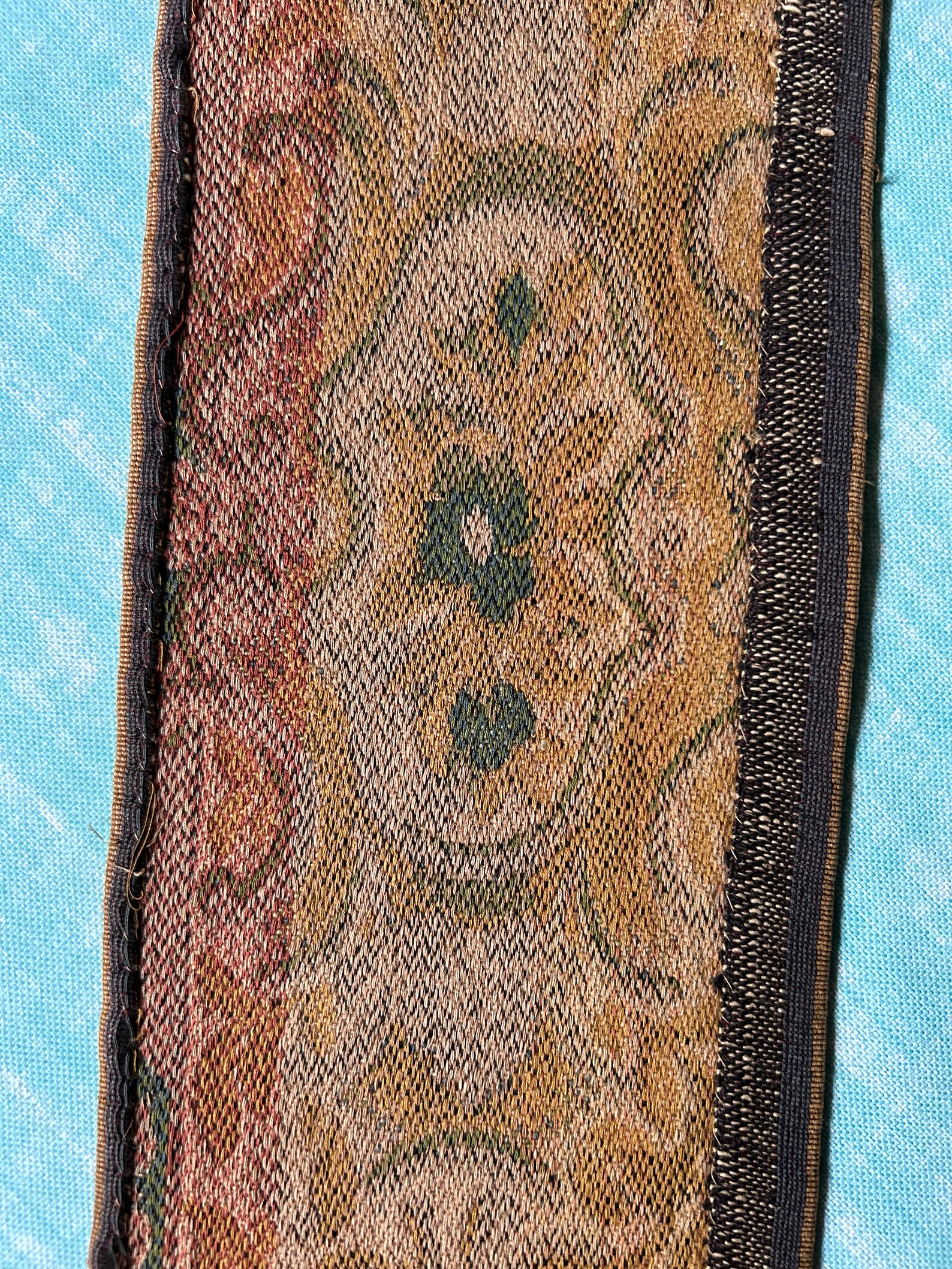 Two ANTIQUE TAPESTRY BANDS Vintage Curtain Drapery Borders - Etsy