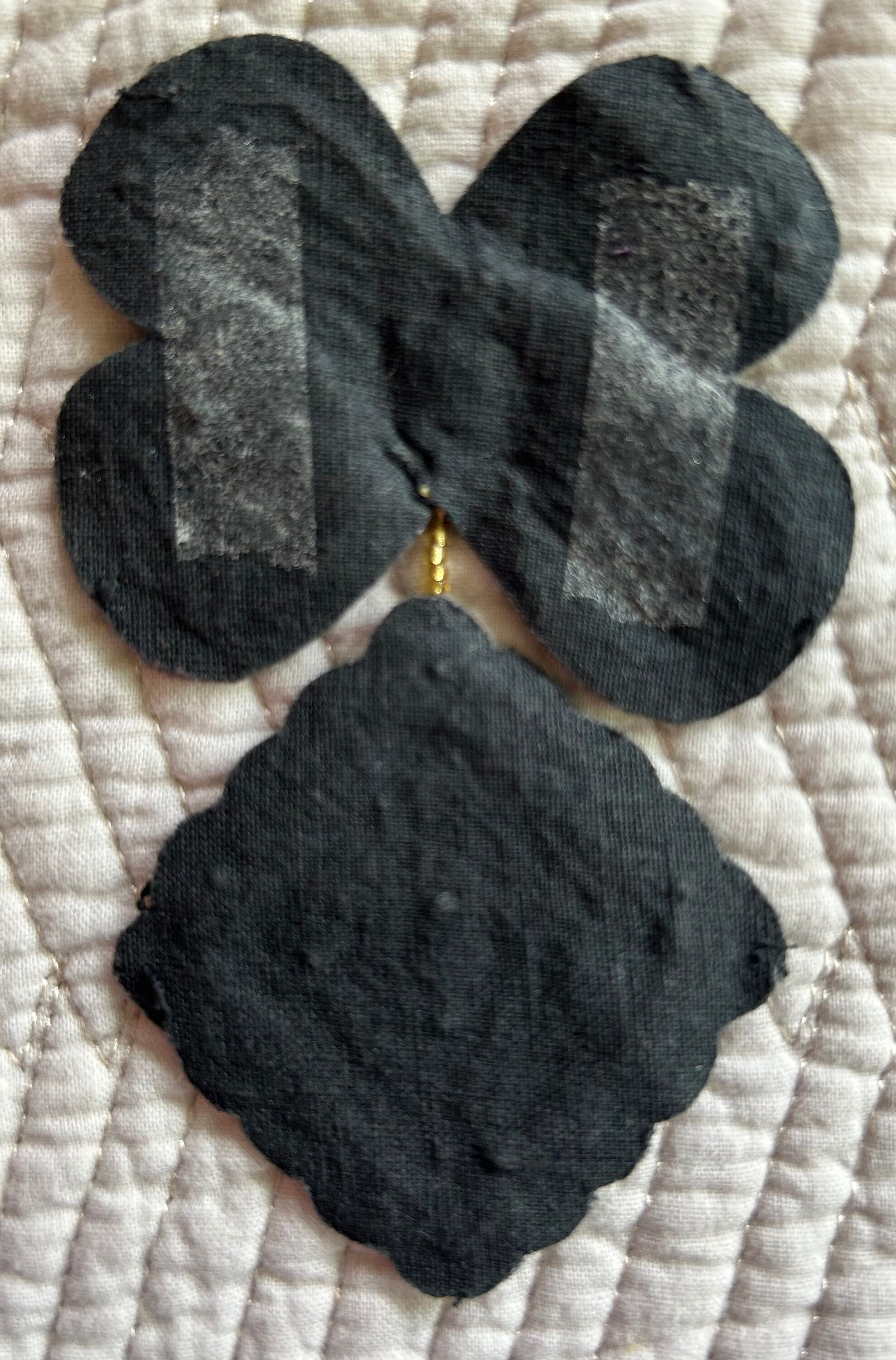 Retro GOLD BLACK APPLIQUE Emblem Crest Vintage Metallic Embroidery - Etsy