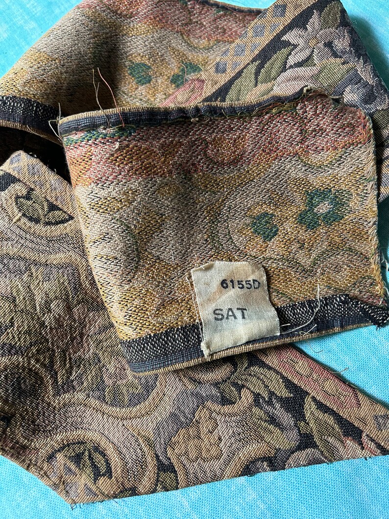 Two ANTIQUE TAPESTRY BANDS Vintage Curtain Drapery Borders - Etsy