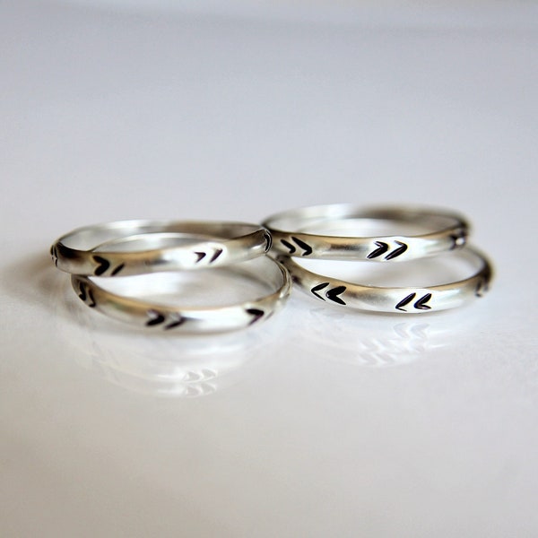 Double Arrow Ring - Etsy