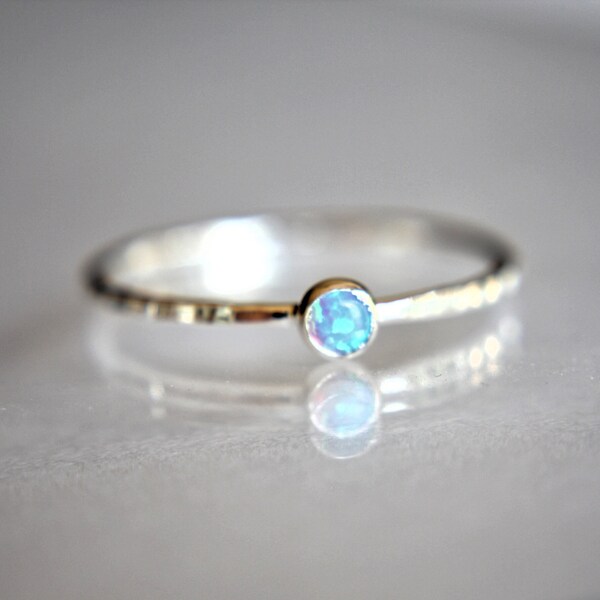 Opal Stacking Ring - Etsy UK