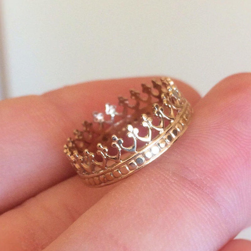Mens Gold Crown Rings - Etsy
