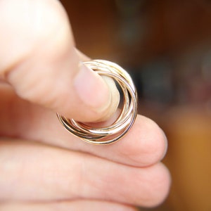 Gold Interlocking Rings, Thumb Rings, Gold Thumb Ring, Interlocking ...
