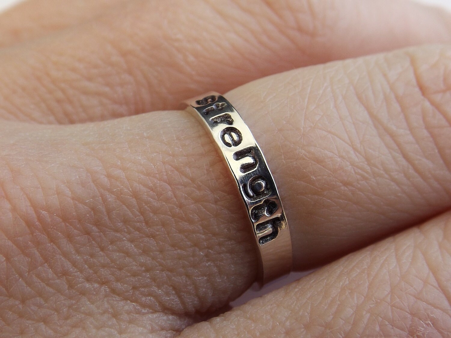 Inspirational Ring Customizable Inspirational Ring Strength | Etsy