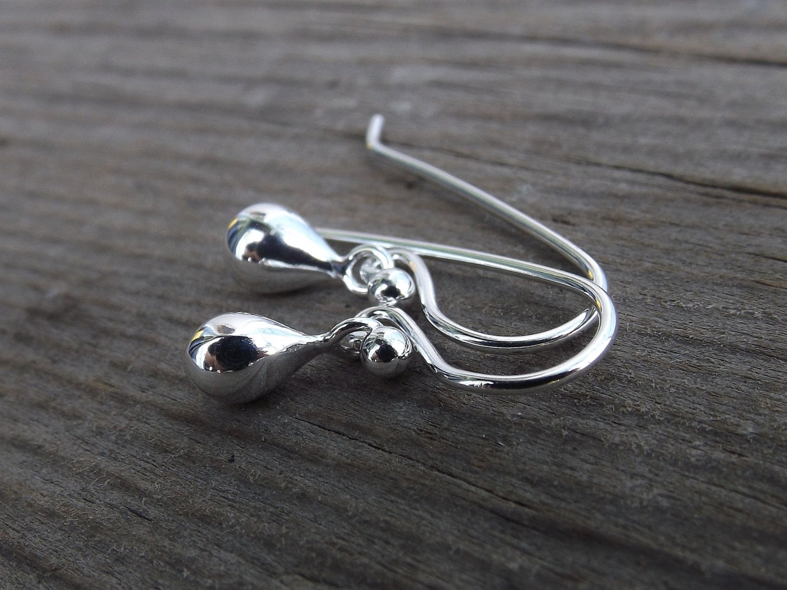 Simple Drop Earrings, Teardrop Earrings, Small Earring, Minimal ...