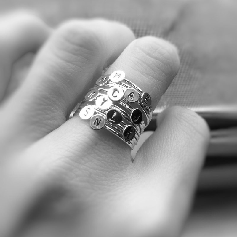 Initial Ring - Etsy