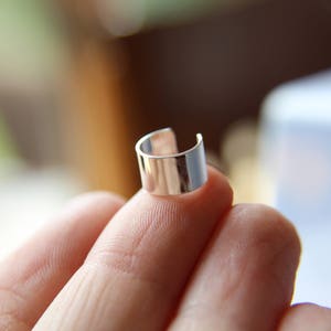 Simple Smooth Slim Upper Ear Cuff, Ear Cuff, Everyday Ear Cuff, Ear ...