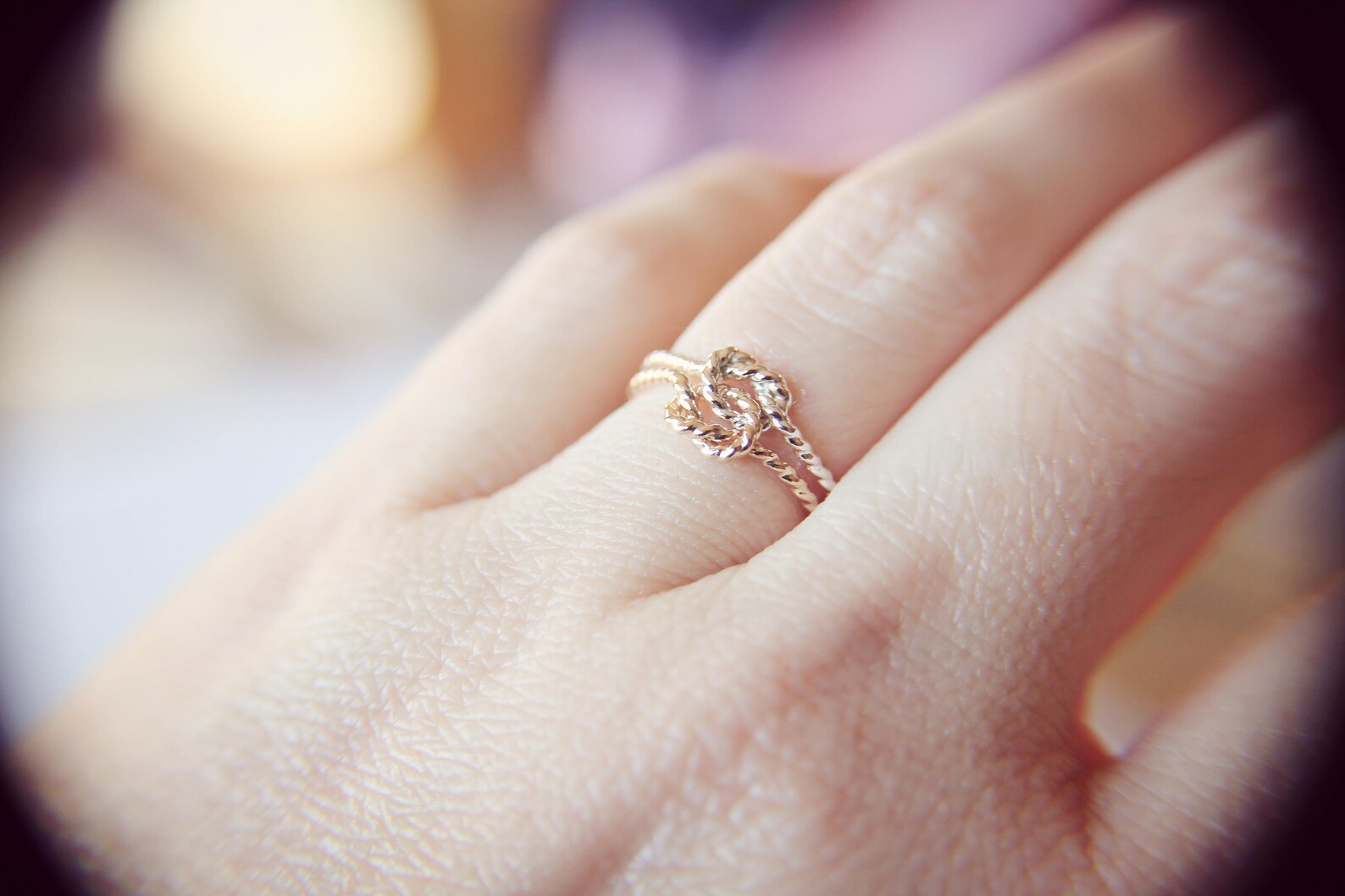 Double Rope Knot Ring Knot Rings Minimalist Love Rings Tie - Etsy