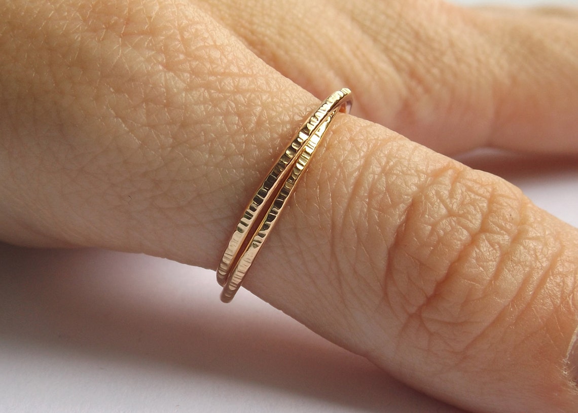 Gold Interlocking Thumb Ringsthumb Ringsgold Thumb - Etsy