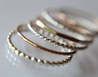 Stacking Ring Set - Etsy