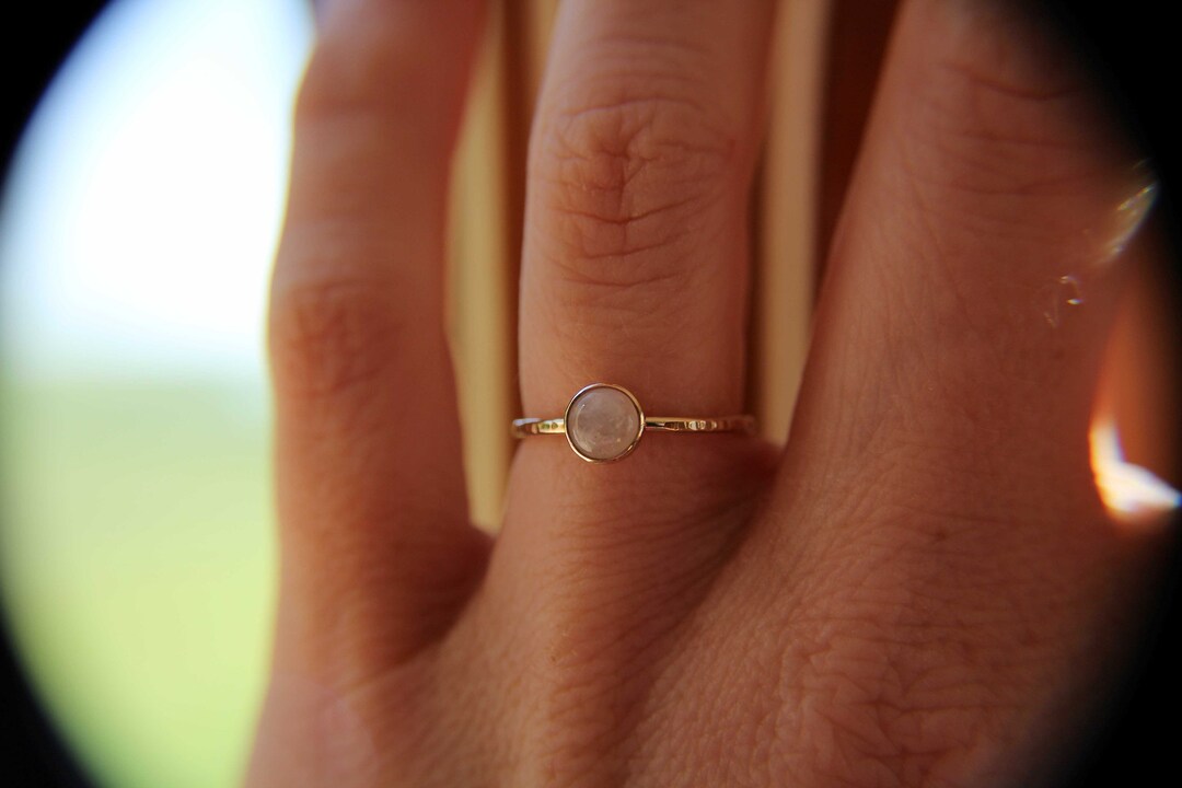 Moonstone Stacking Ring, Moonstone Ring, Engagement Ring, June ...