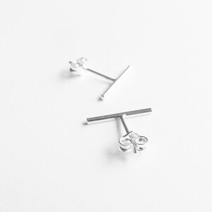 Minimalist Line Earrings,bar Earrings,silver Bar Earrings,t Earrings ...
