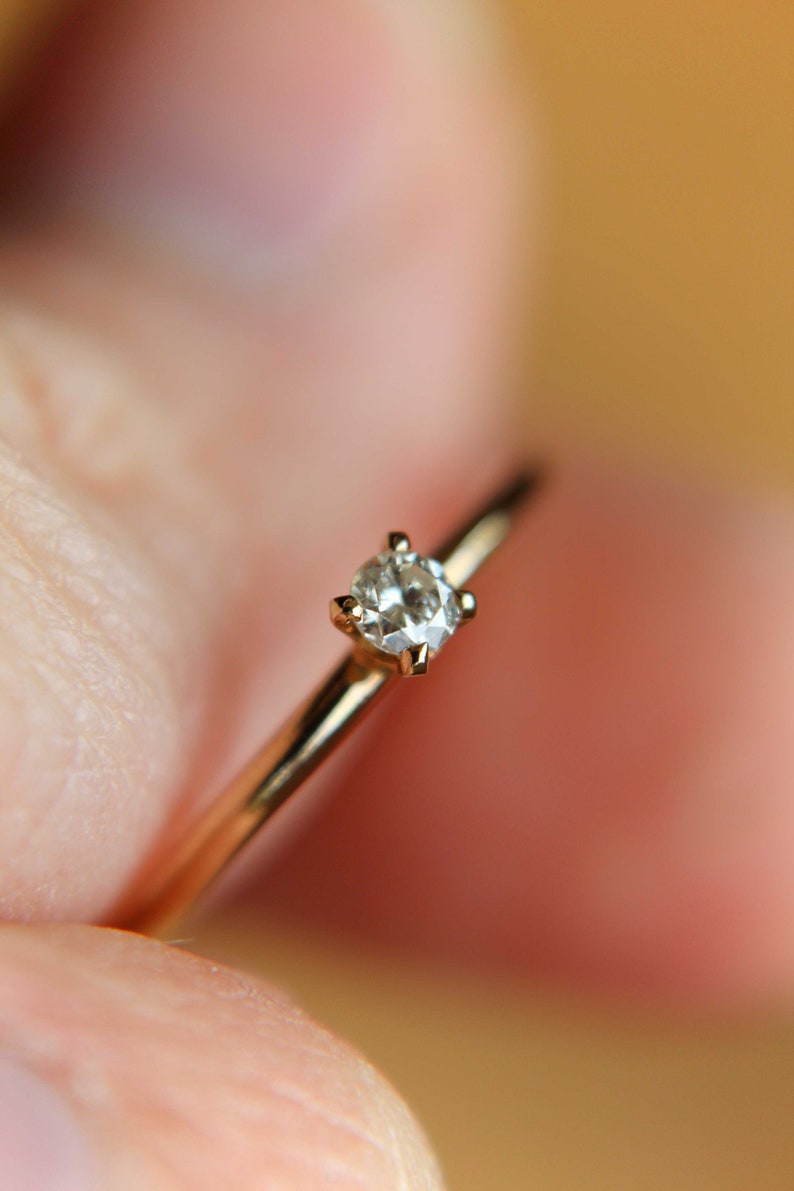 Diamond Ring Genuine White Diamond Ring White Diamond | Etsy