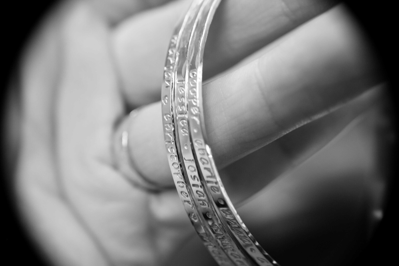 Personalized Sterling Silver Name Bracelet Engraved Mothers - Etsy