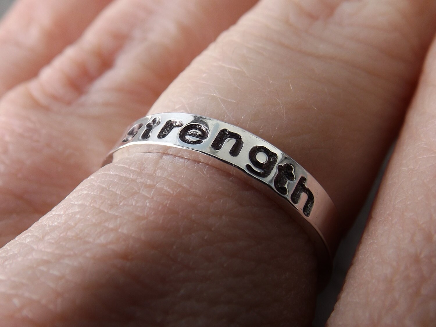 Inspirational Ring Customizable Inspirational Ring Strength | Etsy
