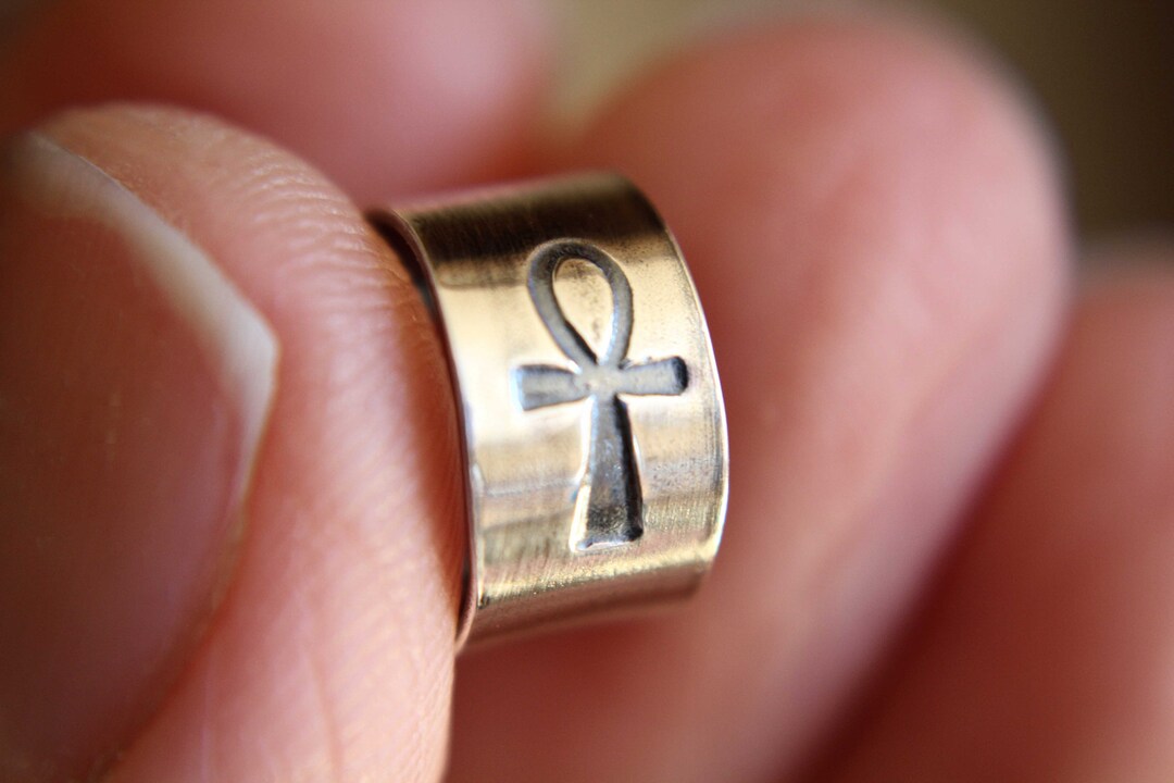Ankh Ear Cuff, Stamped Ear Cuff, Ankh Jewelry, Everyday Ear Cuff, Ear ...
