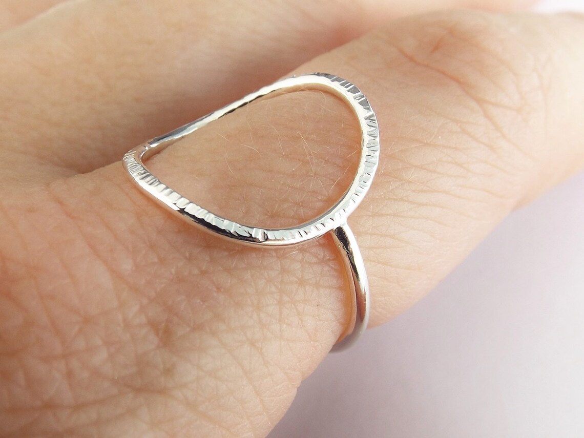 Large Circle Ringstacking Ringseternity Ringssilver/gold - Etsy