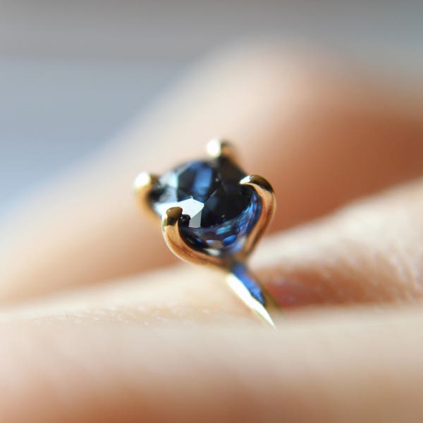 Gold Sapphire Ring - Etsy