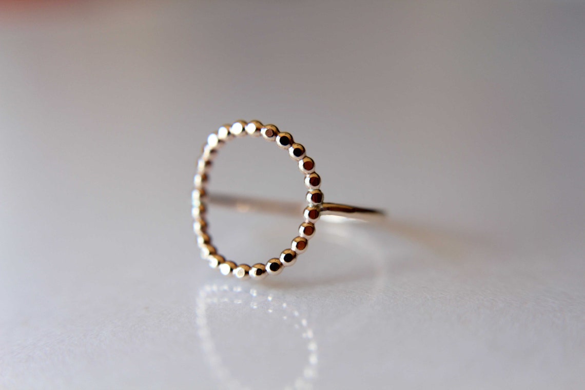 Circle Ring Beaded Rings Eternity Rings Beaded Circle | Etsy
