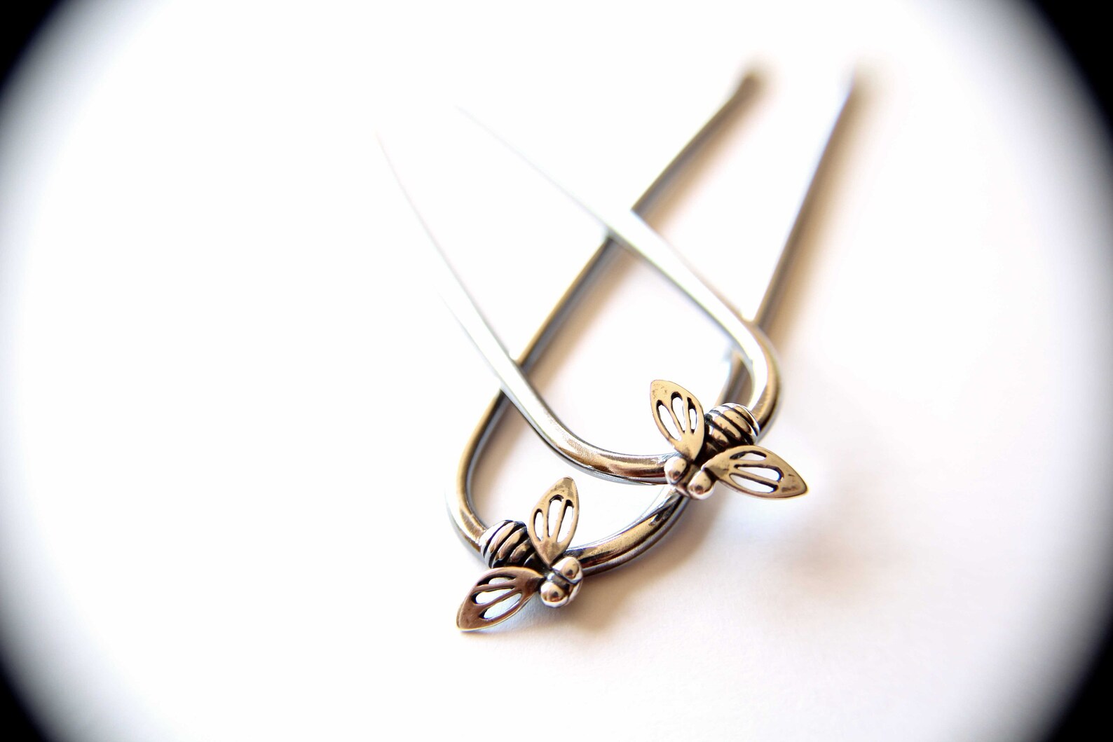 Hair Pins 3 Hair Pin Small Hair Fork Bee Hair Pin - Etsy