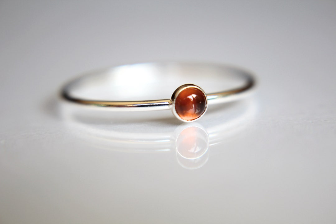 Tiny Amber Stacking Ring, Amber Ring, Natural Amber Ring, Baltic Amber ...